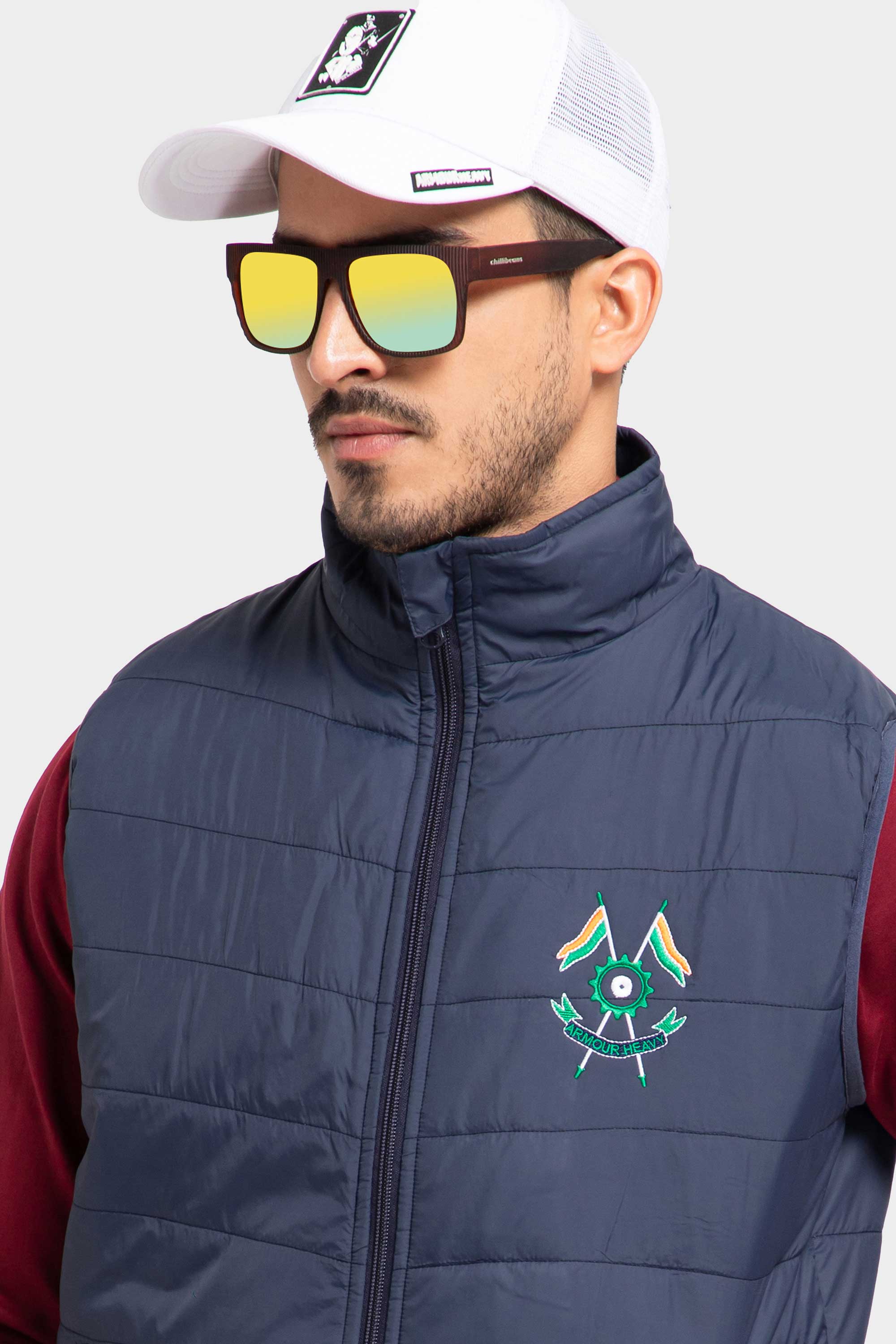 Buy Pro Half Blue Jackets for Men Online - Armour Heavy – ATOM HEGO